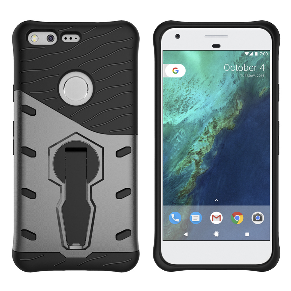 Slim Shield Tough Shockproof Case for Google Pixel (Grey)